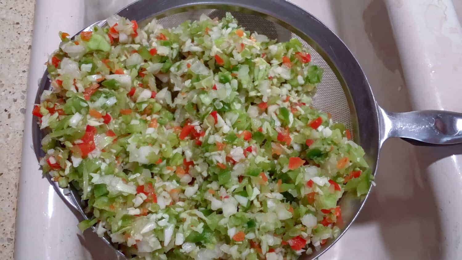 Canning Sweet Pickle Relish {Step by Step}