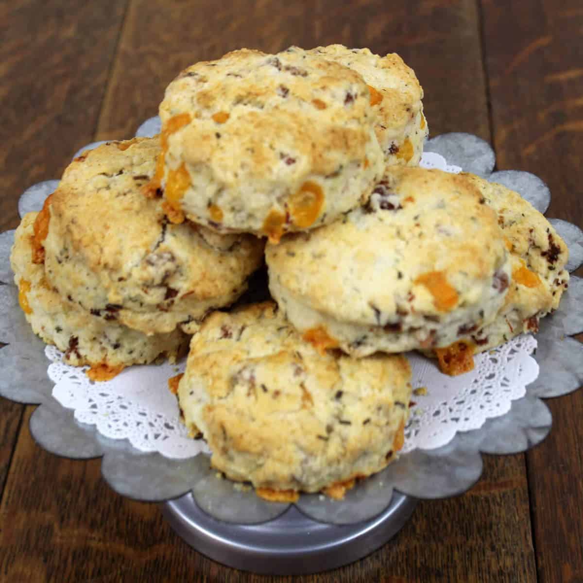 Sourdough Ham & Cheese Scones {For Discard Starter}