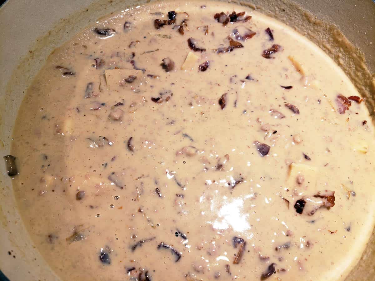 Delicious, Hearty Beef and Bacon Chowder